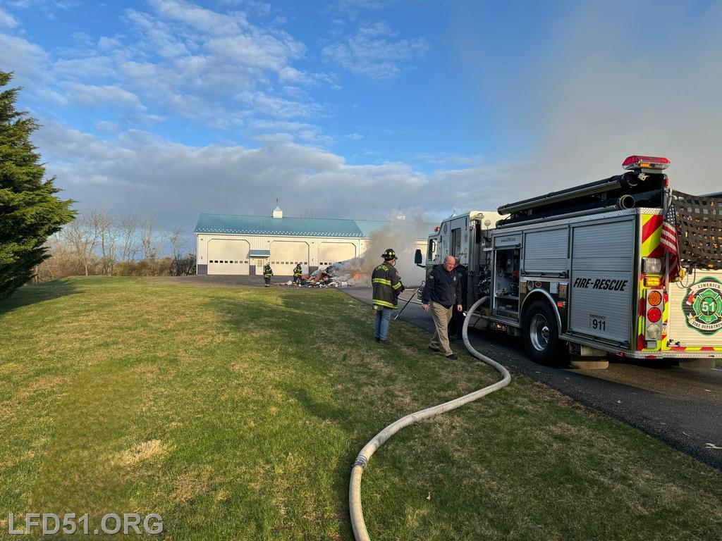 Trash on Fire - Limerick Fire Department